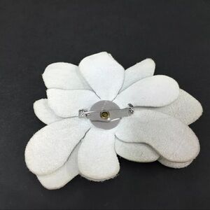Celine | Jewelry | Auth Celine White Flower Brooch | Poshmark
